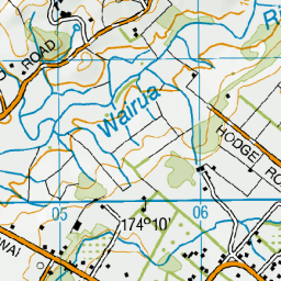 Wairua River, Northland - NZ Topo Map