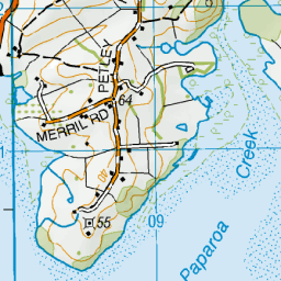 Paparoa Creek, Northland - NZ Topo Map