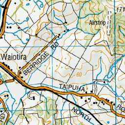 Waiotira, Northland - NZ Topo Map