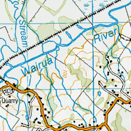 Wairua River, Northland - NZ Topo Map