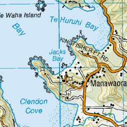 Clendon Cove, Northland - NZ Topo Map