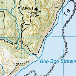 Boo Boo Stream, Marlborough - NZ Topo Map