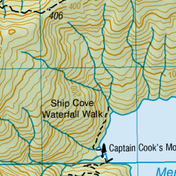 Captain Cook's Monument, Marlborough - NZ Topo Map