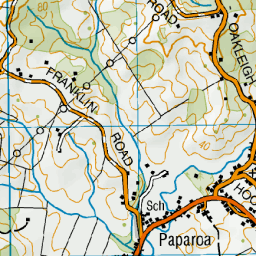 Paparoa, Northland - NZ Topo Map