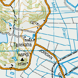 Tanekaha, Northland - NZ Topo Map