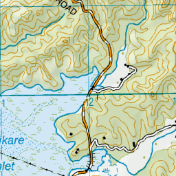 Waikare Inlet, Northland - NZ Topo Map