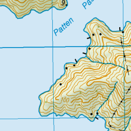 Patten Passage, Marlborough - NZ Topo Map
