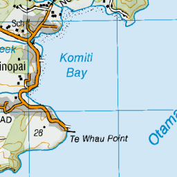 Tinopai, Northland - NZ Topo Map