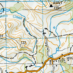 Awakino Creek, Northland - NZ Topo Map