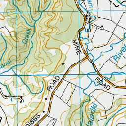 Papanui Creek, Northland - NZ Topo Map
