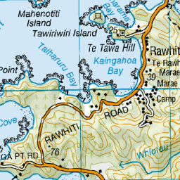 Taiharuru Bay, Northland - NZ Topo Map
