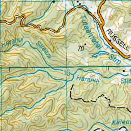 Haranui Stream, Northland - NZ Topo Map