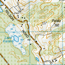 Lake Karaka, Auckland - NZ Topo Map
