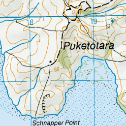Puketotara Peninsula, Northland - NZ Topo Map