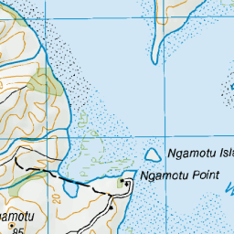 Ngamotu, Northland - NZ Topo Map