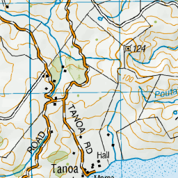 Tanoa, Northland - NZ Topo Map