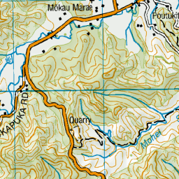 Mokau Marae, Northland - NZ Topo Map