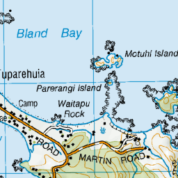 Bland Bay, Northland - NZ Topo Map