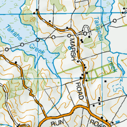 Takapau Creek, Auckland - NZ Topo Map