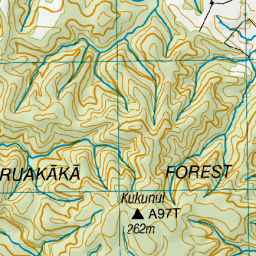 RUAKAKA FOREST, Northland - NZ Topo Map