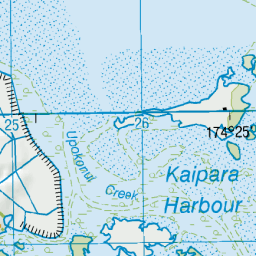 Kaipara Harbour, Auckland - NZ Topo Map