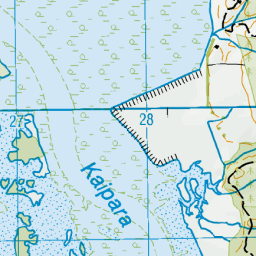Kaipara River, Auckland - NZ Topo Map