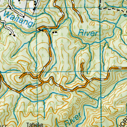 Waitangi River, Northland - NZ Topo Map