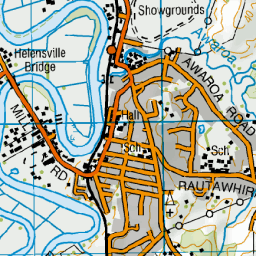 Helensville, Auckland - NZ Topo Map