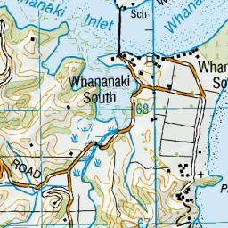 Whananaki South, Northland - NZ Topo Map