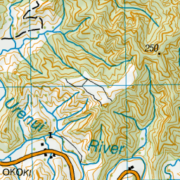 Urenui River, Taranaki - NZ Topo Map