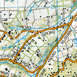 Waimauku Stream, Auckland - NZ Topo Map