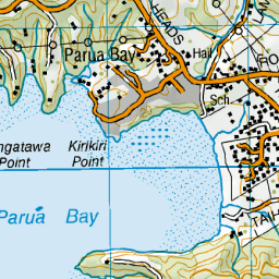 Parua Bay, Northland - NZ Topo Map