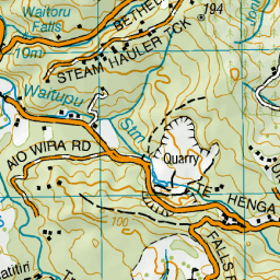 Waitakere River, Auckland - NZ Topo Map