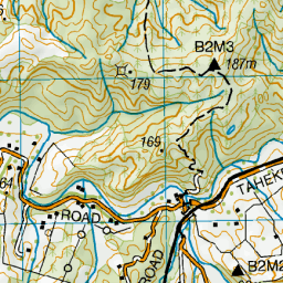 Tahekeroa River, Auckland - NZ Topo Map
