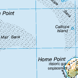 Calliope Island, Northland - NZ Topo Map