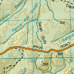 WAITAKERE RANGES, Auckland - NZ Topo Map
