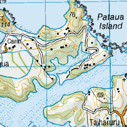 Pataua Island, Northland - NZ Topo Map