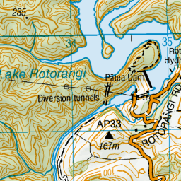 Patea Dam, Taranaki - NZ Topo Map