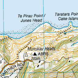 Manukau Heads, Auckland - NZ Topo Map