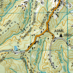 Opanuku Pipeline Track, Auckland - NZ Topo Map