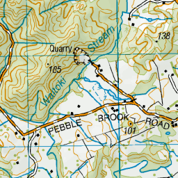 Waitoki Stream, Auckland - NZ Topo Map