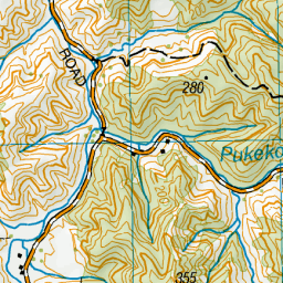 Pukeko Stream, Taranaki - NZ Topo Map