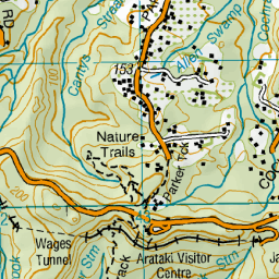 Arataki Visitor Centre, Auckland - NZ Topo Map