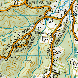 Oratia Stream, Auckland - NZ Topo Map