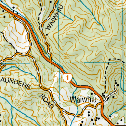Waiwhiu, Auckland - NZ Topo Map