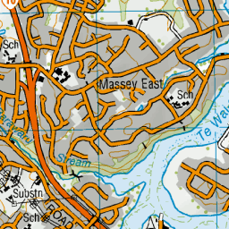 Henderson Creek, Auckland - NZ Topo Map