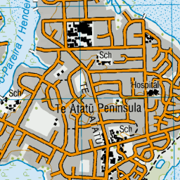 Te Atatu Peninsula, Auckland - NZ Topo Map