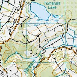 Tomarata Lake, Auckland - NZ Topo Map