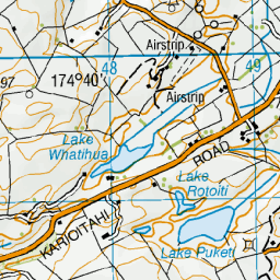 Lake Puketi, Waikato - NZ Topo Map