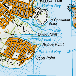 Bomb Bay, Auckland - NZ Topo Map